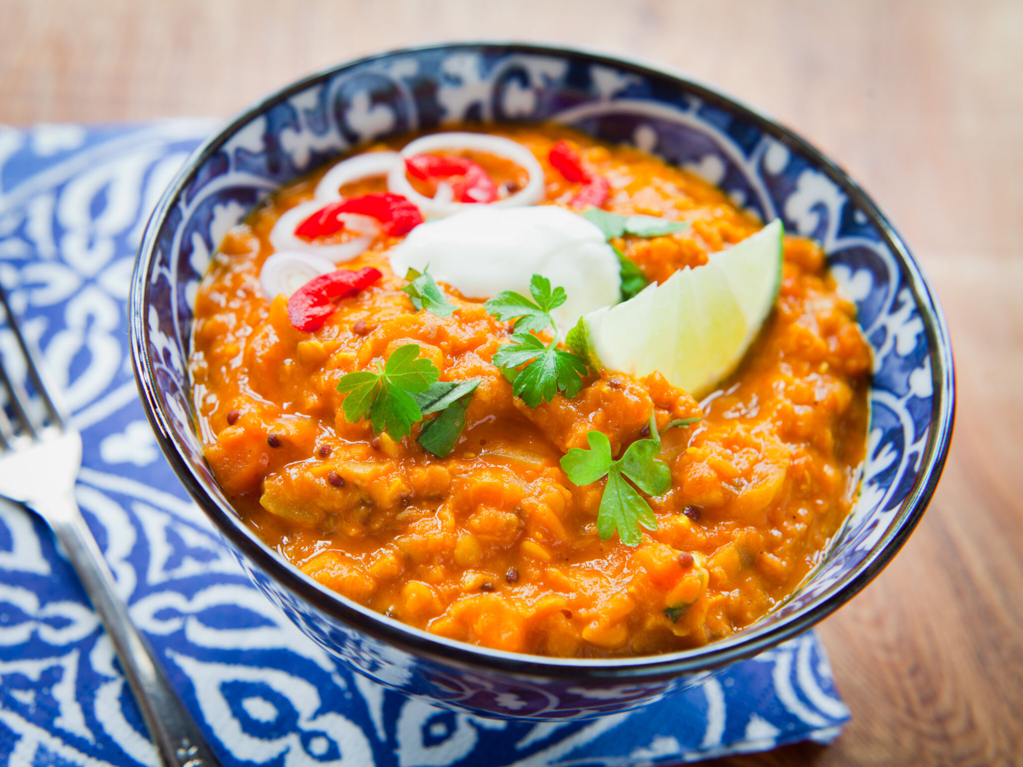 Simple Lentil Curry Dish - Winterbourne House and Garden